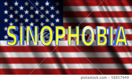 Sinophobia US China Contrary Concept 3D... - Stock Illustration ...