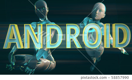 Android Future Concept 3D Illustration - Stock Illustration [58857990 ...