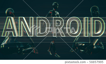 Android Future Concept 3D Illustration - Stock Illustration [58857995 ...