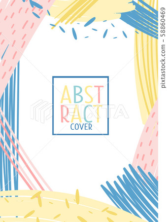Abstract Cute Design In Pastel Colors For... - Stock Illustration ...