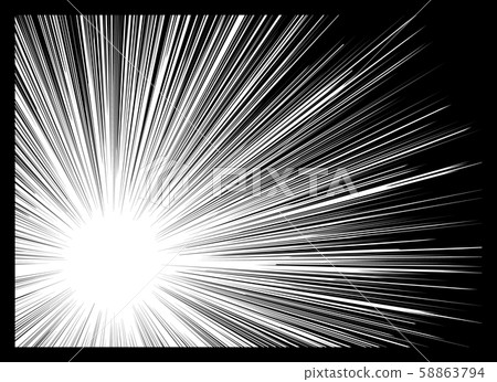 Background: Concentrated line Cartoon Comic... - Stock Illustration ...
