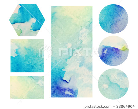Watercolor geometry frame - Stock Illustration [58864904] - PIXTA