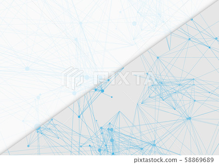 Abstract vector shape and mesh connection design - Stock Illustration ...