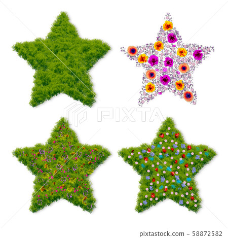 Grass shaped star - Stock Illustration [58872582] - PIXTA