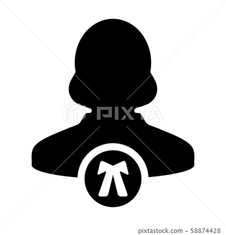 Advocacy icon vector female user person profile - Stock Illustration ...