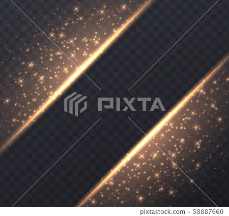 Lines with stars and sparkles isolated on... - Stock Illustration ...