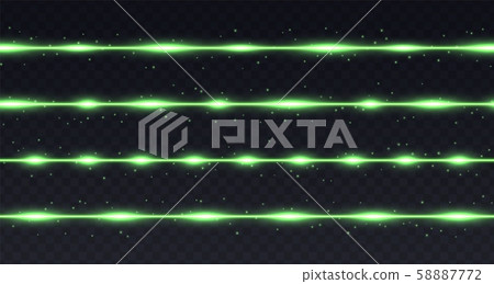 Green lines with highlights and sparkles... - Stock Illustration ...