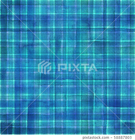 Watercolor colorful stripe plaid seamless pattern. - Stock Illustration ...