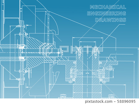 Blueprint, Sketch. Vector engineering illustration - Stock Illustration ...