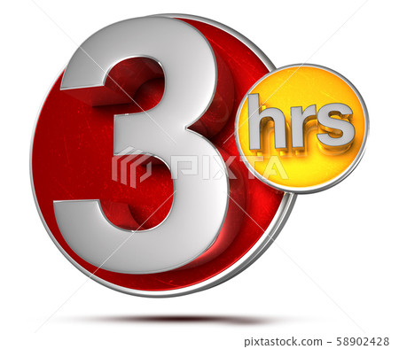 3 Hours 3d. - Stock Illustration [58902428] - PIXTA