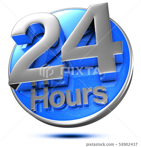 24 Hours 3d. - Stock Illustration [58902437] - PIXTA