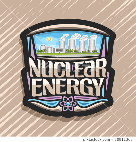 Vector logo for Nuclear Energy - Stock Illustration [58911363] - PIXTA