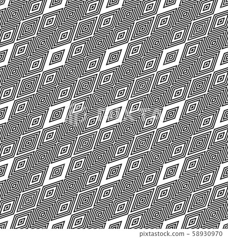 Seamless Diamonds Patternt. Geometric Diagonal - Stock Illustration 