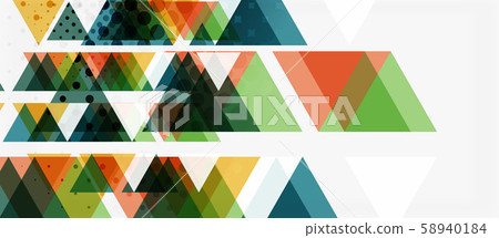 Vector triangle geometric abstract composition... - Stock Illustration ...