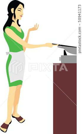 Cooking Action People - Stock Illustration [58941173] - PIXTA