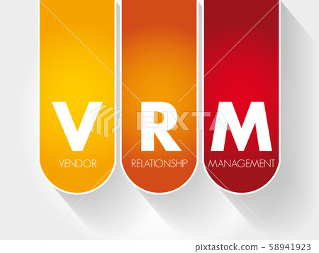 VRM - Vendor Relationship Management acronym - Stock Illustration ...