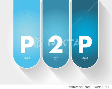 P2P - Per to Per acronym - Stock Illustration [58941957] - PIXTA