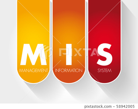 MIS - Management Information System acronym - Stock Illustration ...