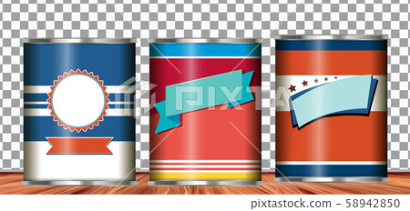 Can and Label on Transparent Background - Stock Illustration [58942850 ...