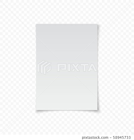 white paper with shadow - Stock Illustration [58945733] - PIXTA