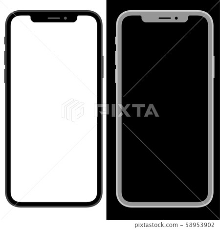 modern phone simple flat design isolated - Stock Illustration [58953902 ...