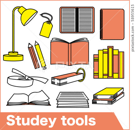 Studying illustration material 02 - Stock Illustration [58955615] - PIXTA