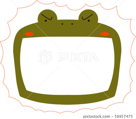 Whiteboard frame frame cute illustration... - Stock Illustration ...