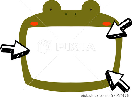 Whiteboard frame frame cute illustration... - Stock Illustration ...
