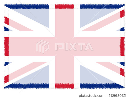 Border made with United Kingdom national flag. - Stock Illustration ...