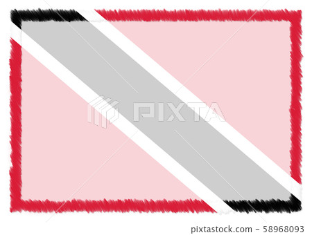 Border made with Trinidad and Tobago national - Stock Illustration ...