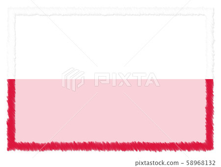 Border made with Poland national flag. - Stock Illustration [58968132 ...