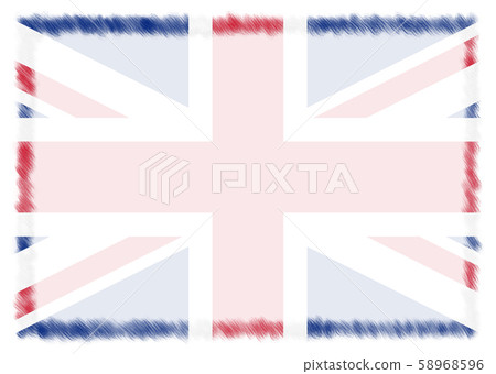 Border made with United Kingdom national flag. - Stock Illustration ...