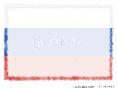 Border made with Russia national flag. - Stock Illustration [58968642 ...