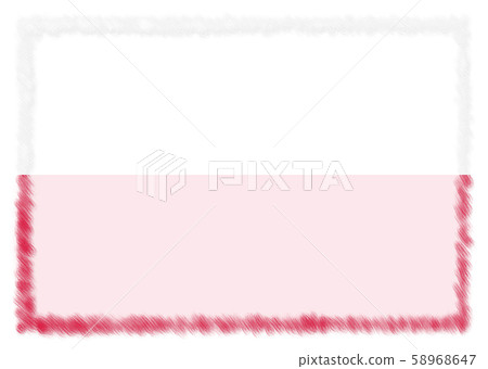Border made with Poland national flag. - Stock Illustration [58968647 ...