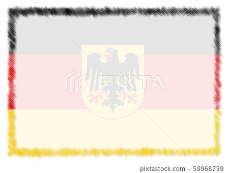 Border made with Germany national flag. - Stock Illustration [58968759 ...