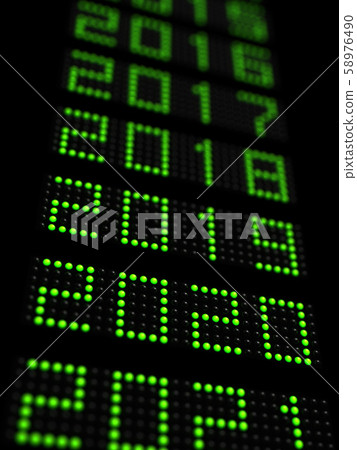 New year 2020 timeline. 3D illustration - Stock Illustration [58976490 ...