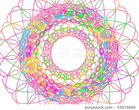 Geometric decorative design frame isolated with... - Stock Illustration ...