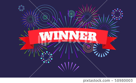 Winner banner, victory poster. - Stock Illustration [58980003] - PIXTA