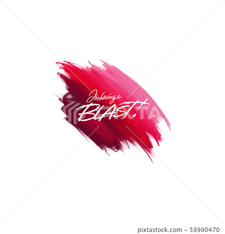Hand-written lettering brush phrase Blast with - Stock Illustration ...