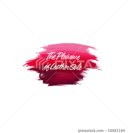 Hand-written lettering brush phrase The, pleasure - Stock Illustration ...