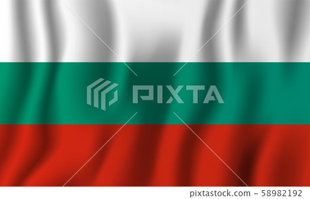 Bulgaria realistic waving flag vector - Stock Illustration [58982192 ...