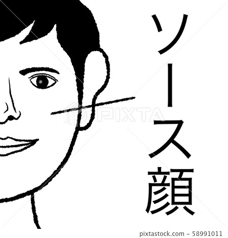Source face - Stock Illustration [58991011] - PIXTA