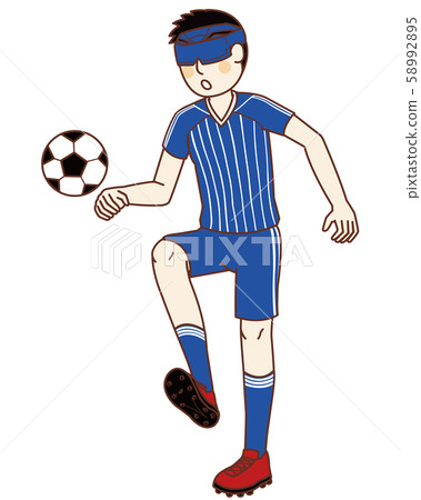 Blind football at the Paralympic Games - Stock Illustration [58992895 ...