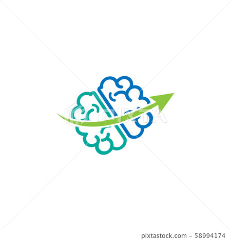 brain talk idea logo template vector illustration - Stock Illustration ...