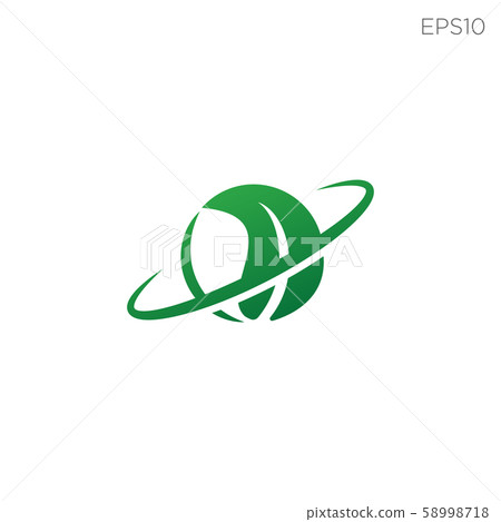 leaf nature planet logo design vector icon - Stock Illustration ...