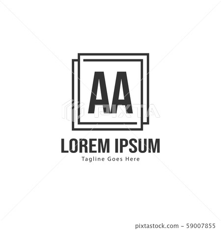AA Letter Logo Design. Creative Modern AA Letters - Stock Illustration ...