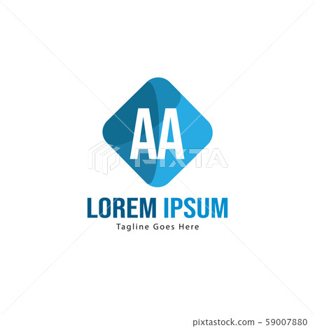 AA Letter Logo Design. Creative Modern AA Letters - Stock Illustration ...