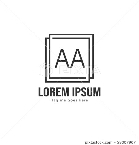 AA Letter Logo Design. Creative Modern AA Letters - Stock Illustration ...
