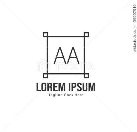 AA Letter Logo Design. Creative Modern AA Letters - Stock Illustration ...
