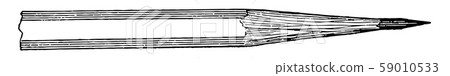 Conical Point of Pencil width of the point vintage - Stock Illustration ...